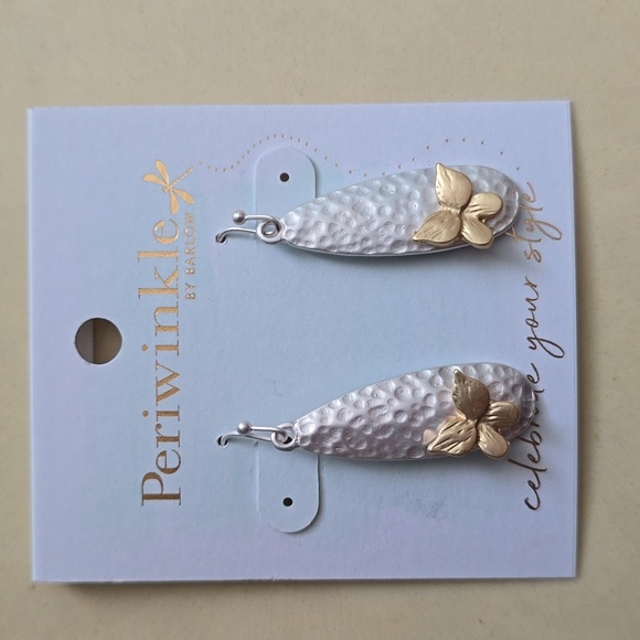 Periwinkle by Barlow | Jewelry | Periwinkle By Barlow Silver And Gold Earrings | Poshmark